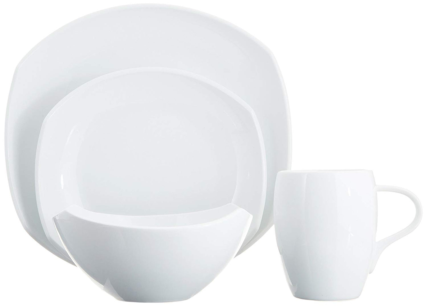 Dansk 16-Piece Classic Fjord Porcelain Dinnerware Set, White — Better Home